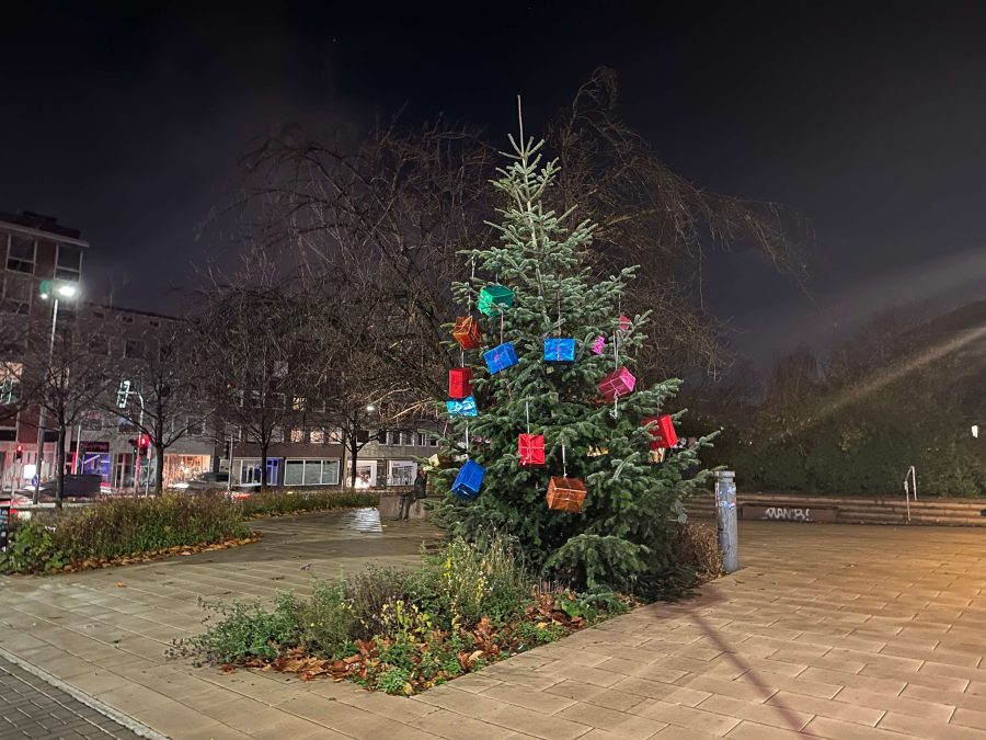 Weihnachtsbaum 2023 am Tana-Schanzara-Platz geschmückt › Jens Matheuszik